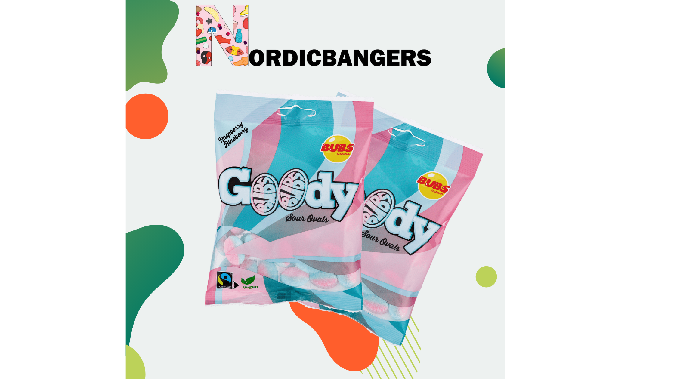 Bubs Goody Raspberry/Blueberry 90g Swedish Candy – Nordicbangers